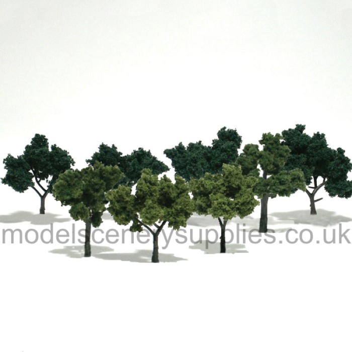 Model railway ready made trees value pack TR1572